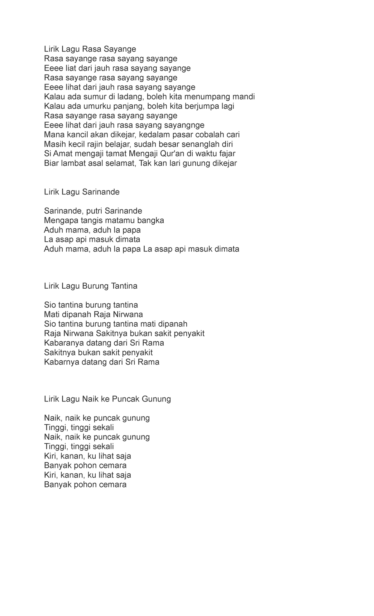 Lagu dari maluku - BELAJARLAH YANG MAKSIMAL - Lirik Lagu Rasa Sayange ...