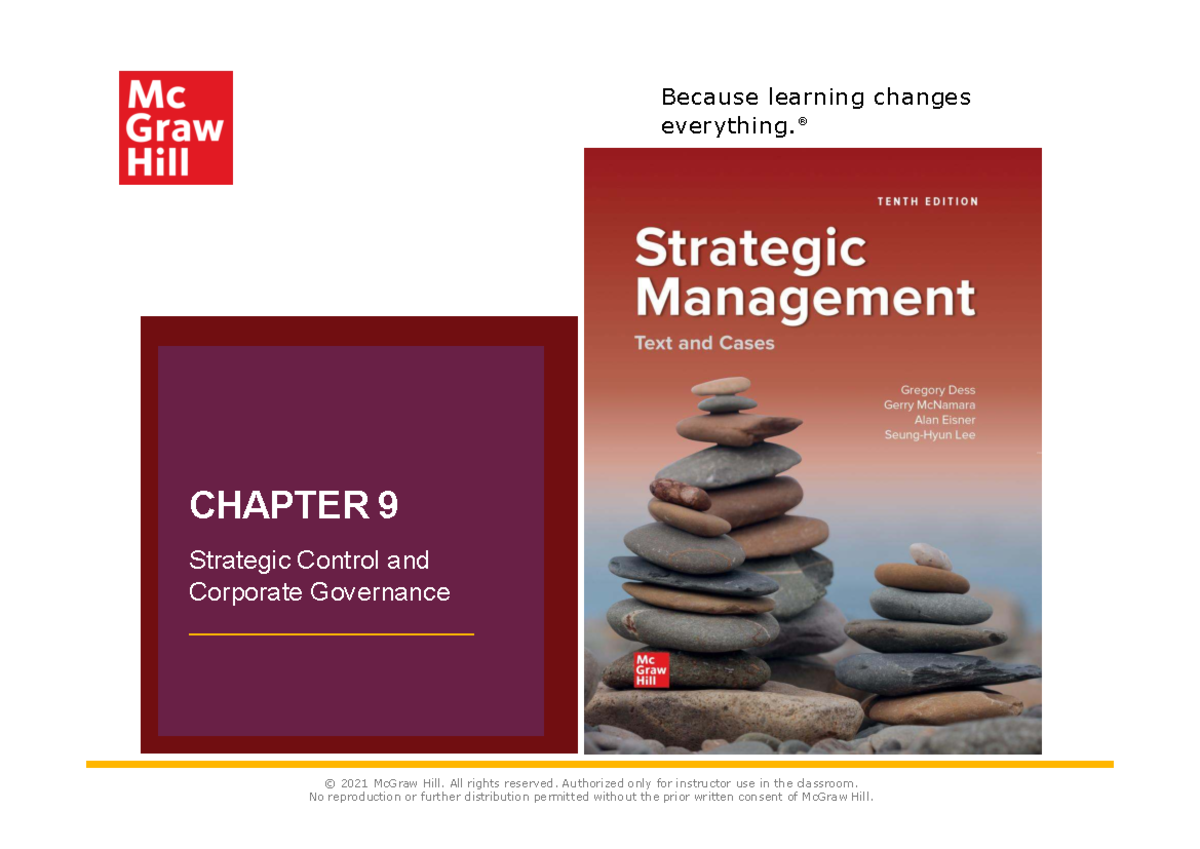 CH 9 Strategic Control & Corporate Governance - Key Concepts & Insights ...