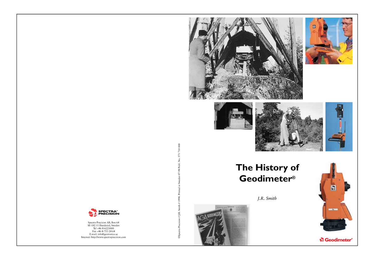 Geodimeter Evolution: A 50-Year History of Innovation and Impact - Studocu