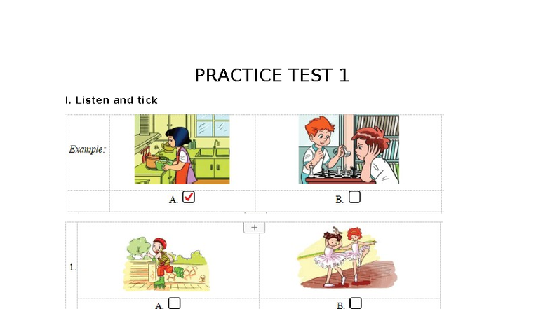 Practice Test 1-3: Listening & Reading Comprehension Exercises - Studocu