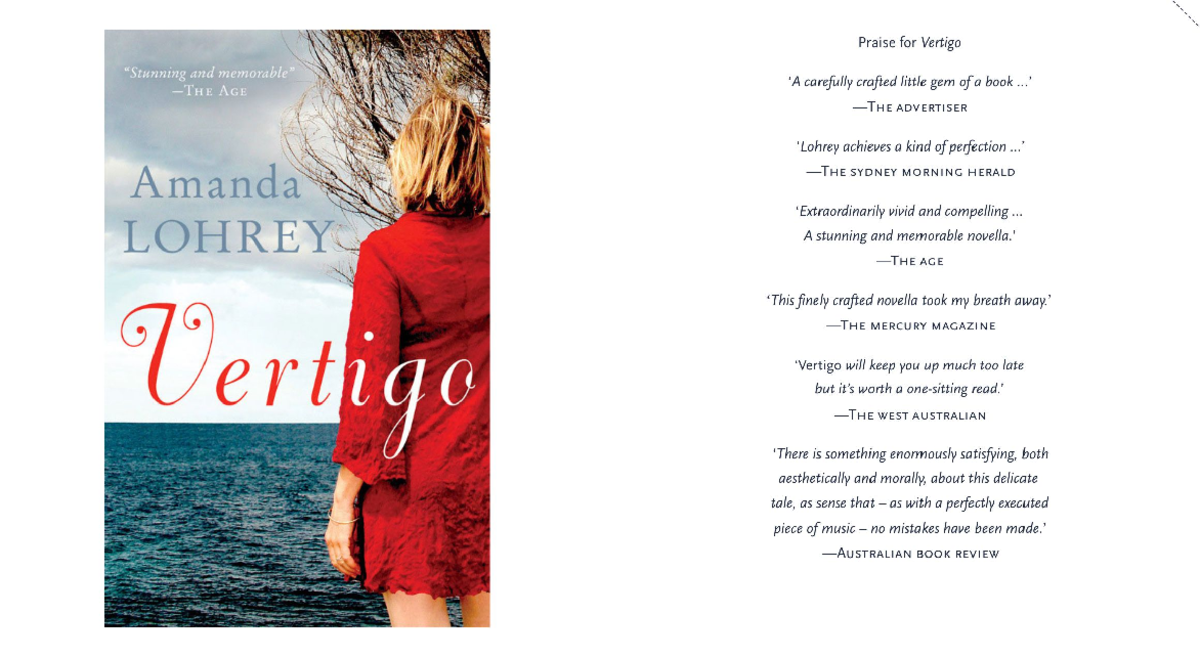 Vertigo (Novel Analysis) by Amanda Lohrey - Studocu