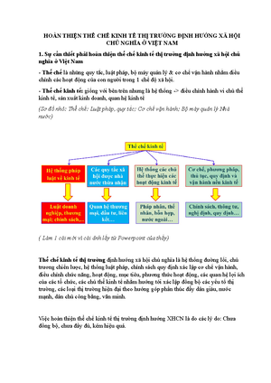 [Solved] H thng lut php quy tc b my qun l v c ch vn hnh iu chnh cc mi ...