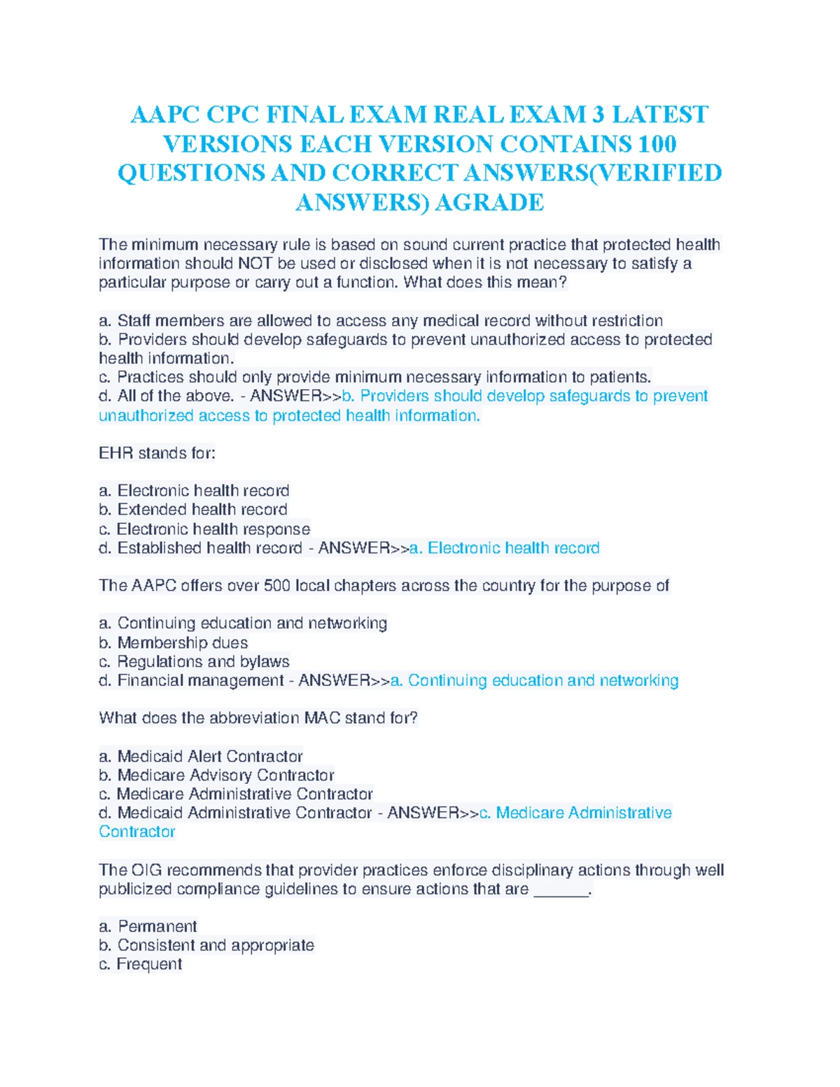 Heartcode PALS Exam Questions: Complete Guide for 100% Success - Studocu