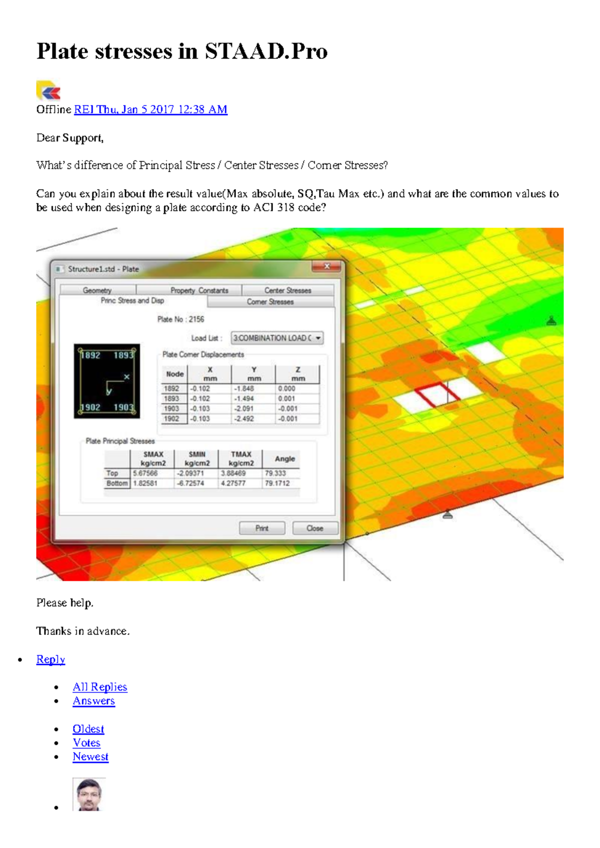 Plate Stresses Analysis in STAAD: Key Concepts Explained - Studocu