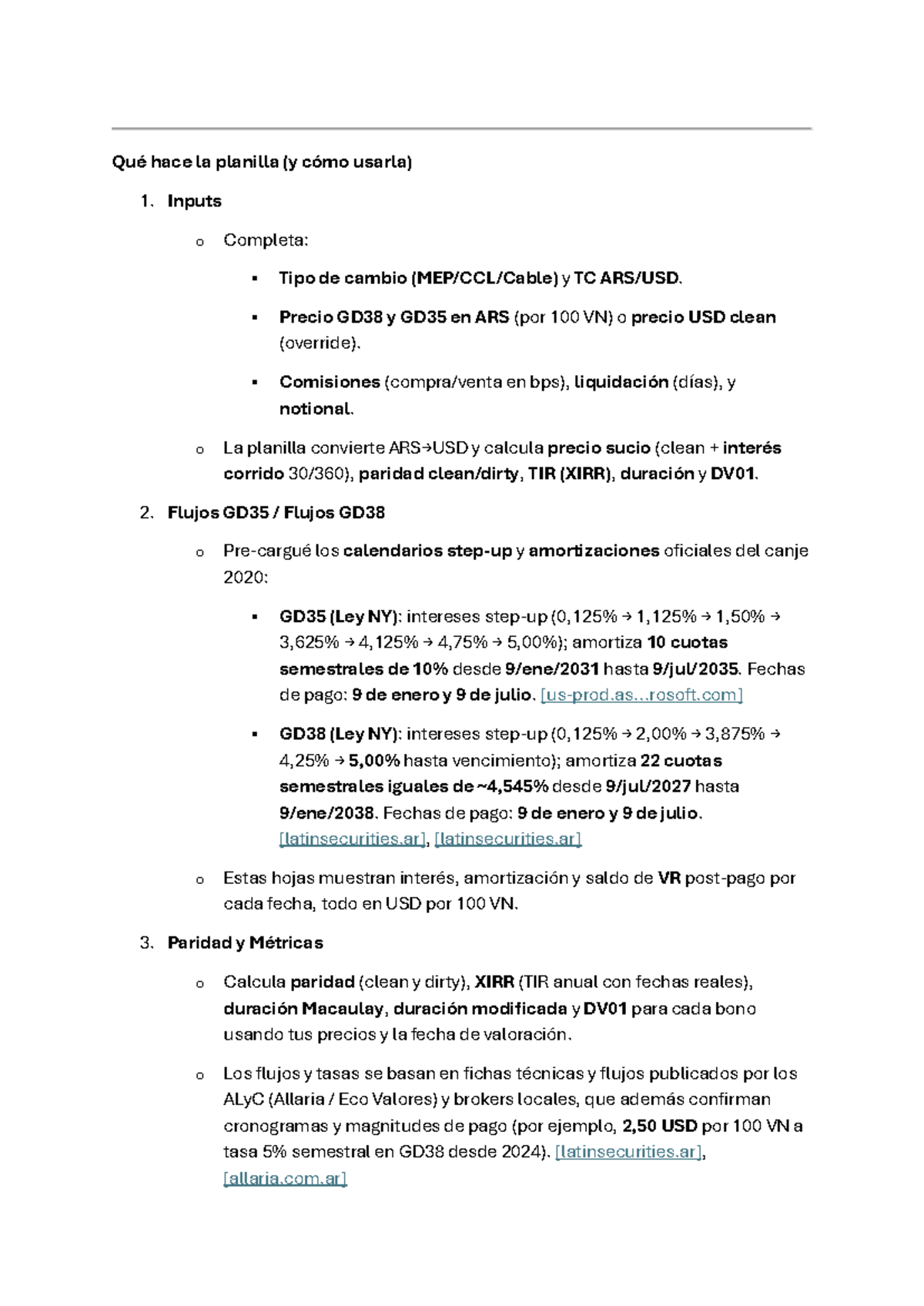Explicación de la Planilla de Paridad GD38 vs GD35 - Studocu