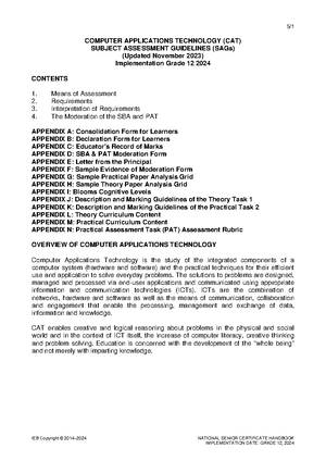 Grade 12 CAT Theory Notes - Term 2: Network & Internet Technologies ...
