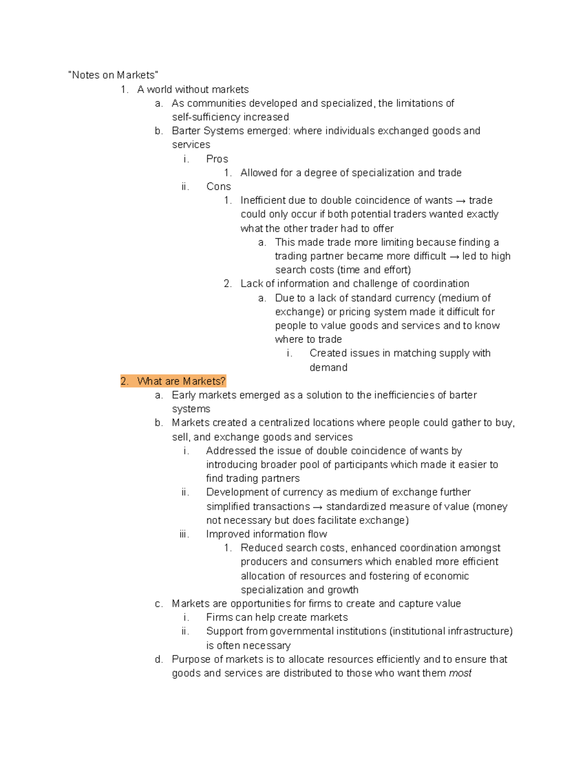SM131 Module 2: Comprehensive Market Insights and Observations - Studocu
