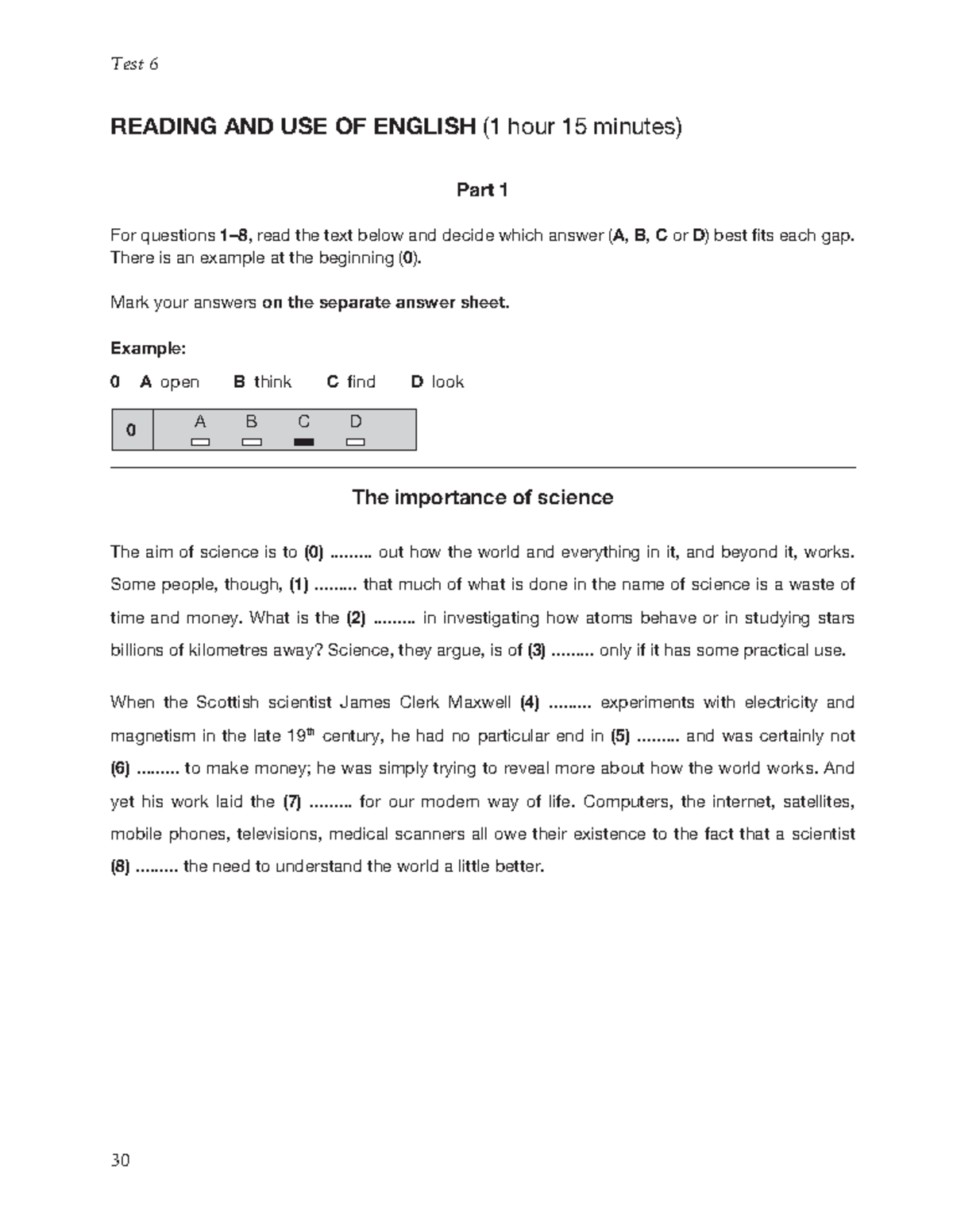 B2 Full Test Practice - Complete Preparation for Exam 6 - Studocu