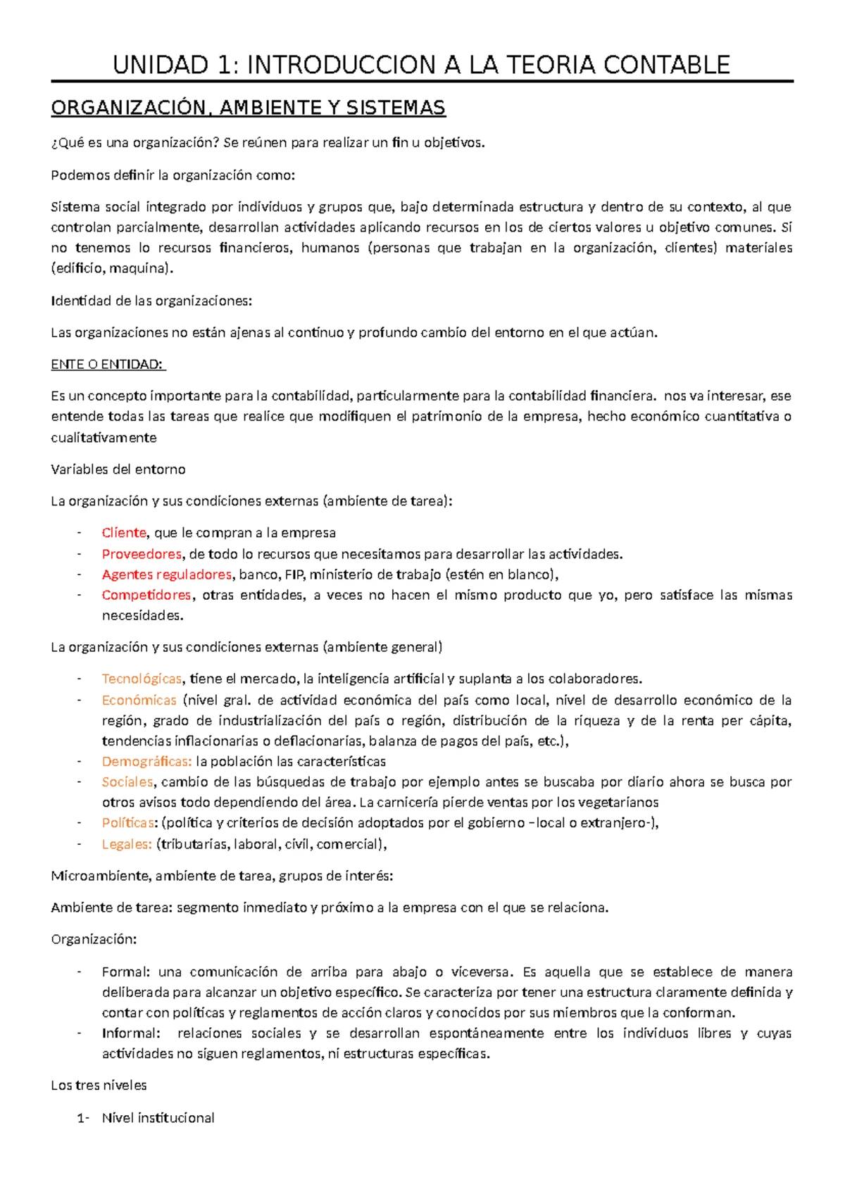 Resumen de Rubros y Clasificación de Cuentas en EECC - CMV 444 - Studocu