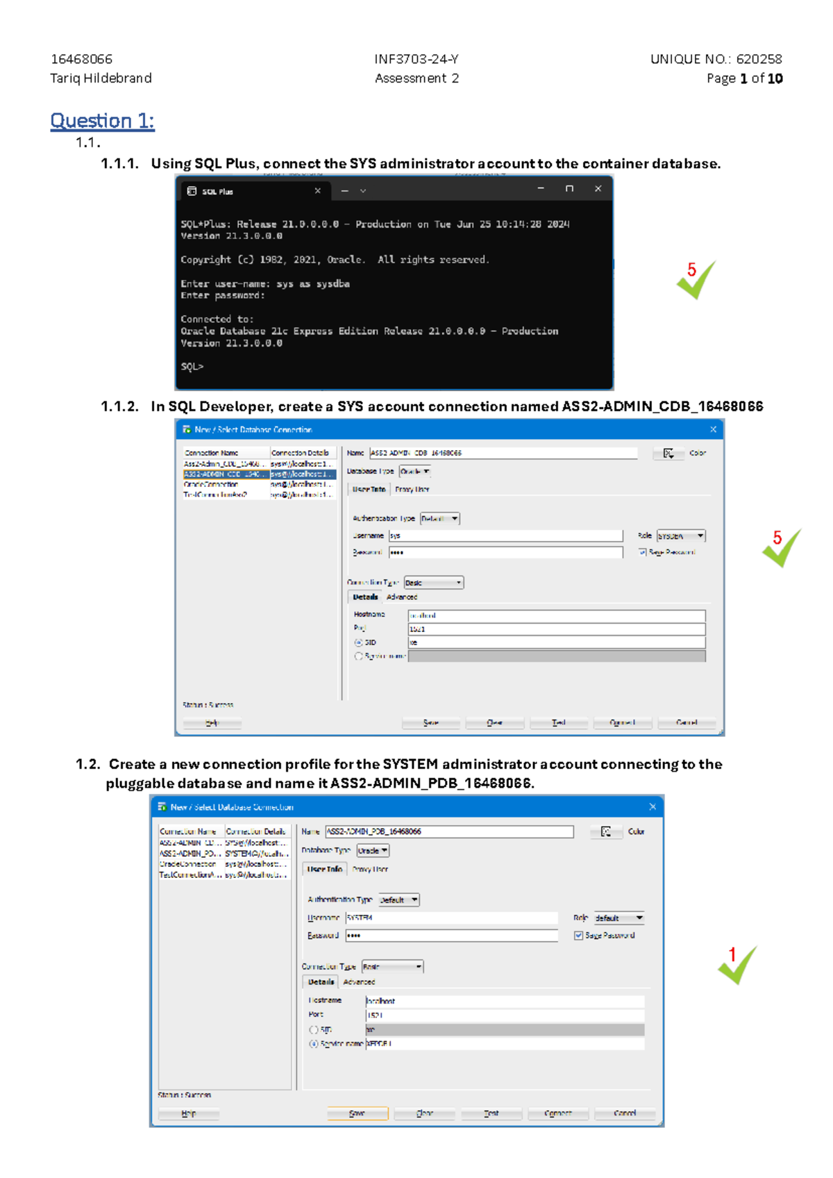 INF3703 - Assignment 2 - SQL & ERD Analysis and Review - Studocu