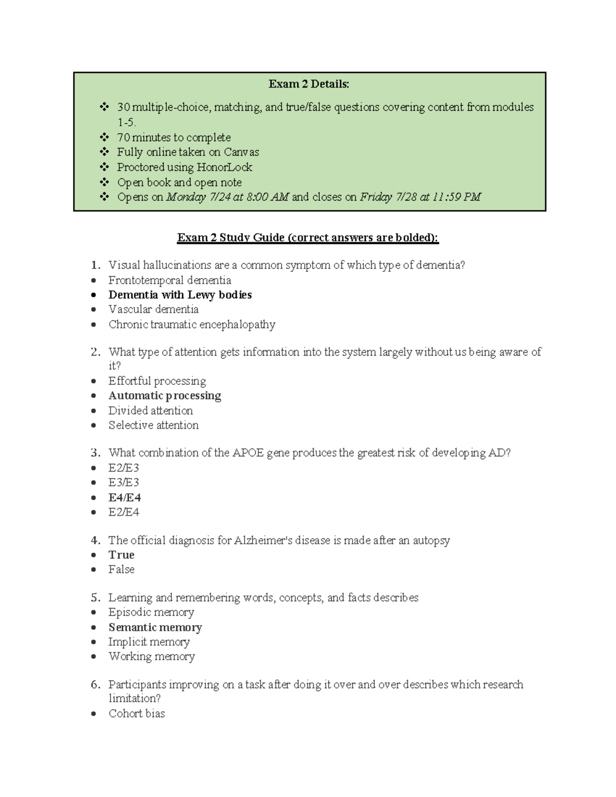 Psych 101 Exam 2 Study Guide: Key Concepts & Review Questions - Studocu