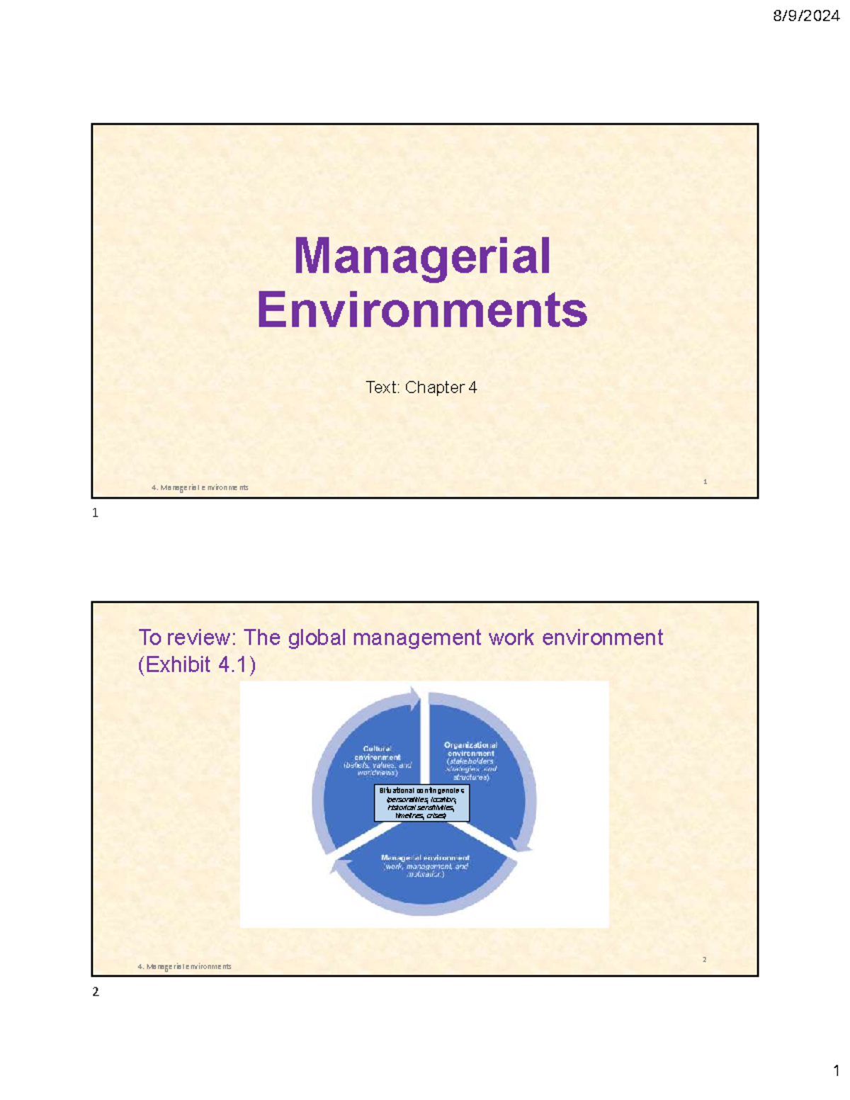 PPT04-Mgt - Management Across Cultures - Managerial Environments Text ...