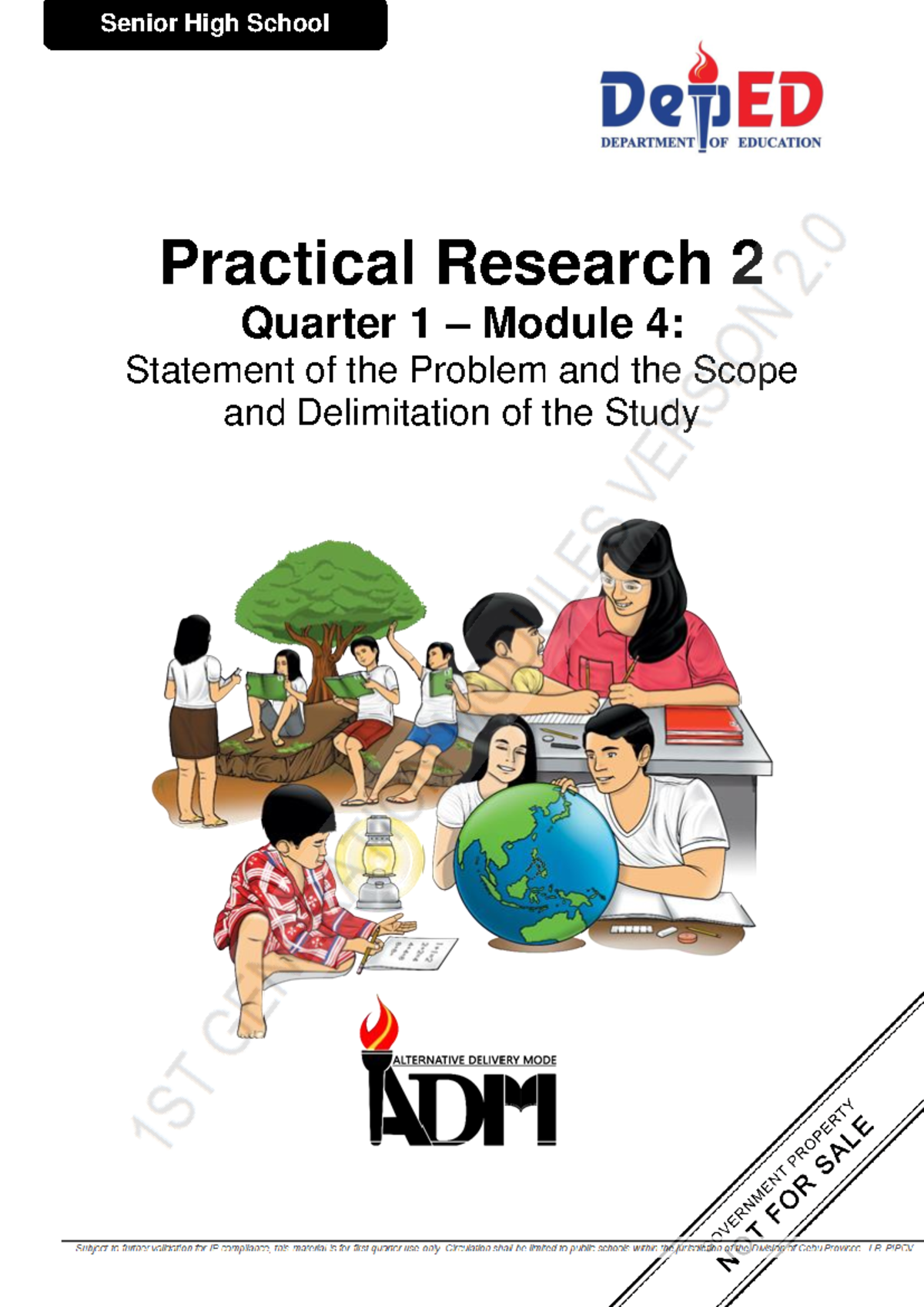SHS PR2 Q1 Module 4 Final Revision: Statement of the Problem & Scope ...