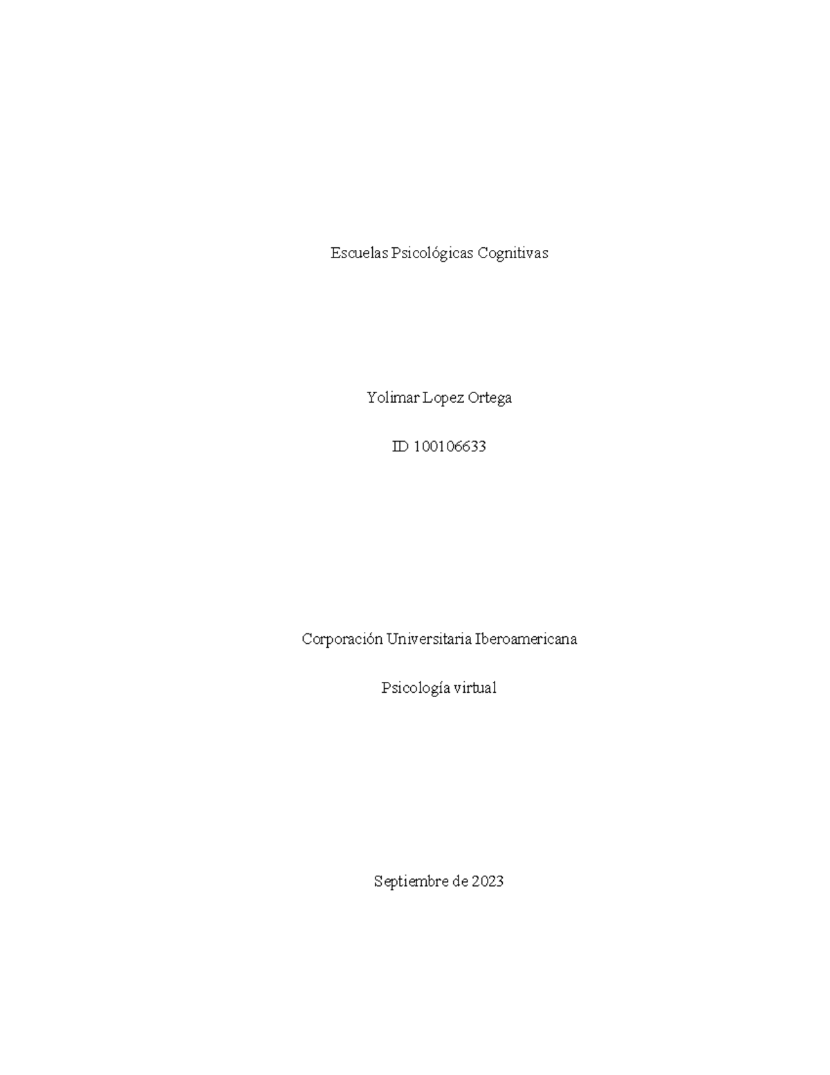 Unidad II - Actividad 4 - Cognicion Social - Escuelas Psicológicas ...