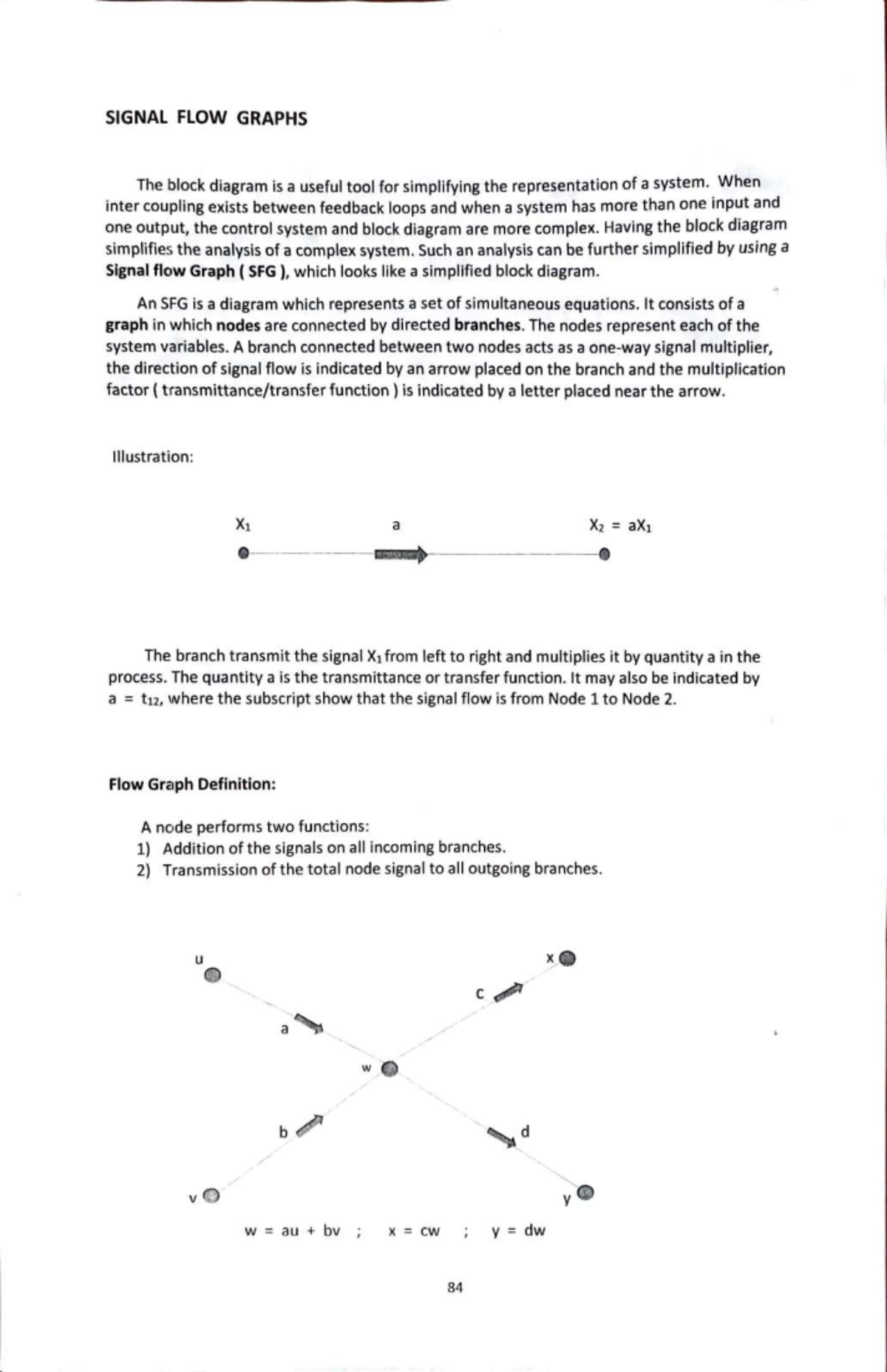 Feedback Lecture 3: Signal Flow Graphs and System Analysis - Studocu