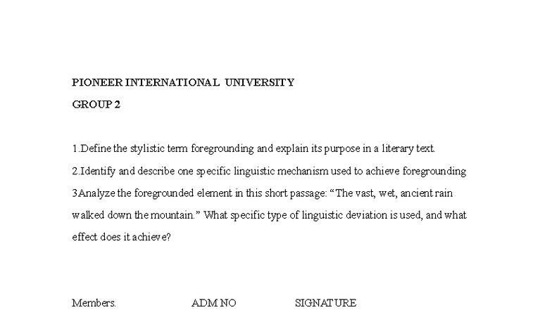 ENG 101: Foregrounding in Literature - Definition, Purpose & Analysis ...