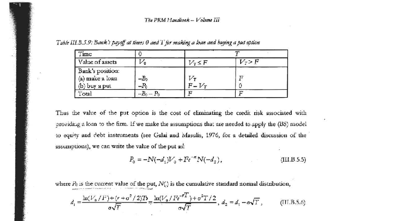 PRM 101: Merton Model and Credit Risk Analysis in Finance - Studocu