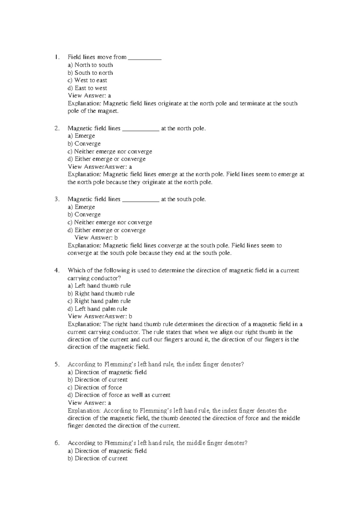 Electromagnetic Field Concepts: PHY102 MCQ Study Guide - Studocu
