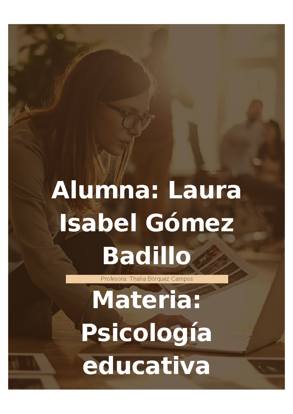psicología educativa proyecto final - Alumna: Laura Isabel Gómez ...