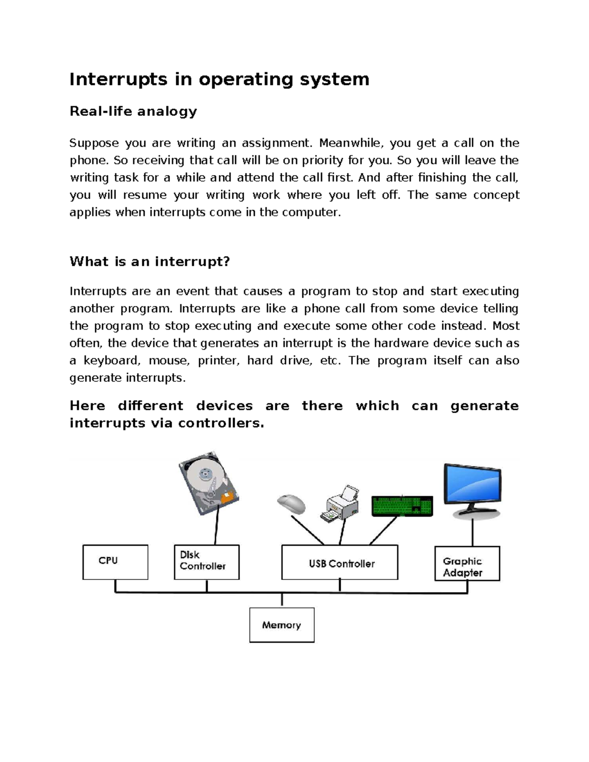 Interrupts in operating systems: Understanding their types and handling ...