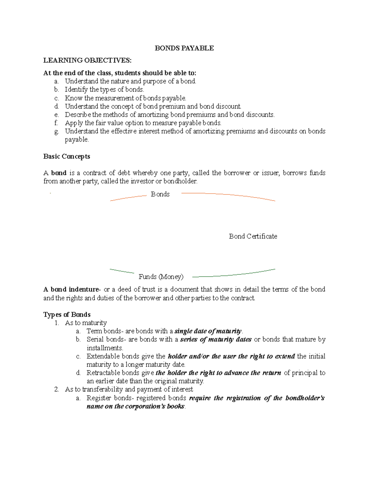 WEEK 3 - Bonds Payable Exercises and Learning Objectives - Studocu