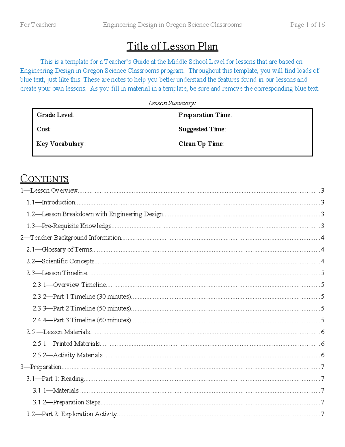 Ms template lesson plan v1 - Title of Lesson Plan This is a template ...