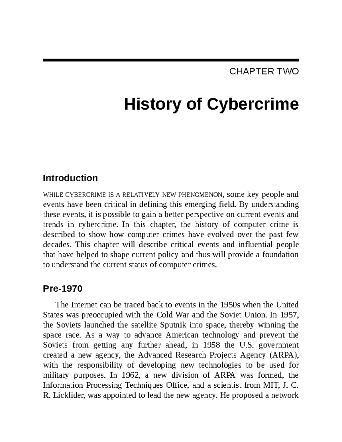 Module 2 - Cybercrime Through the Decades: A Historical Overview - Studocu