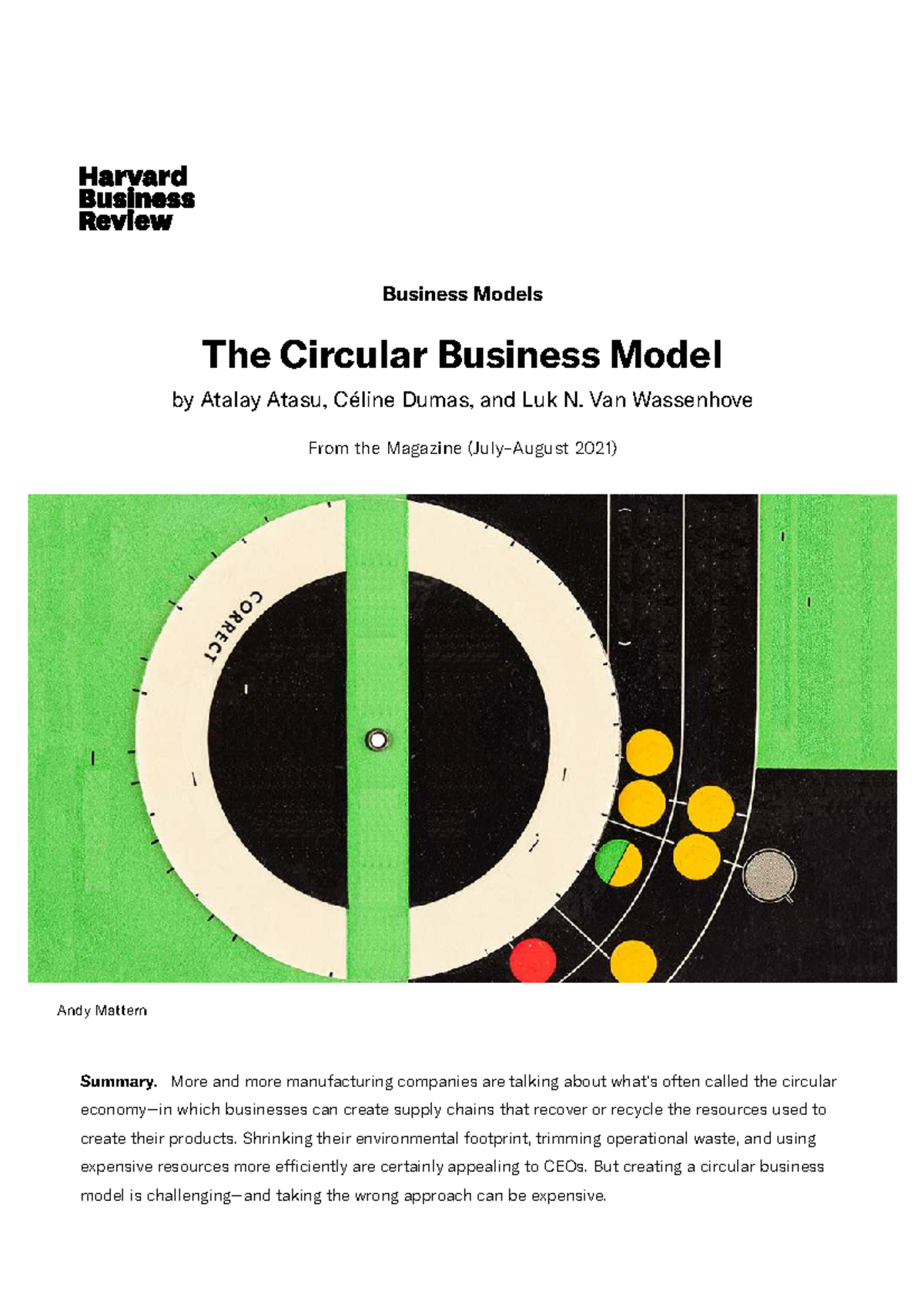 The Circular Business Model: Strategies for Sustainable Manufacturing ...