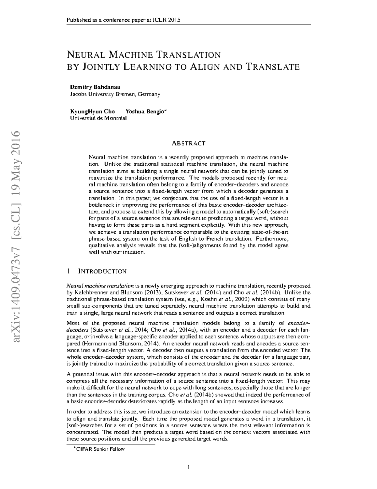 Neural Machine Translation By Jointly Learning To Align And Translate