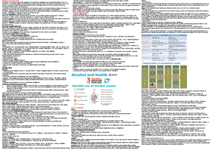 Cheat sheet for finals - Week 7 Substance misuse & toxicity ↑↓ ...