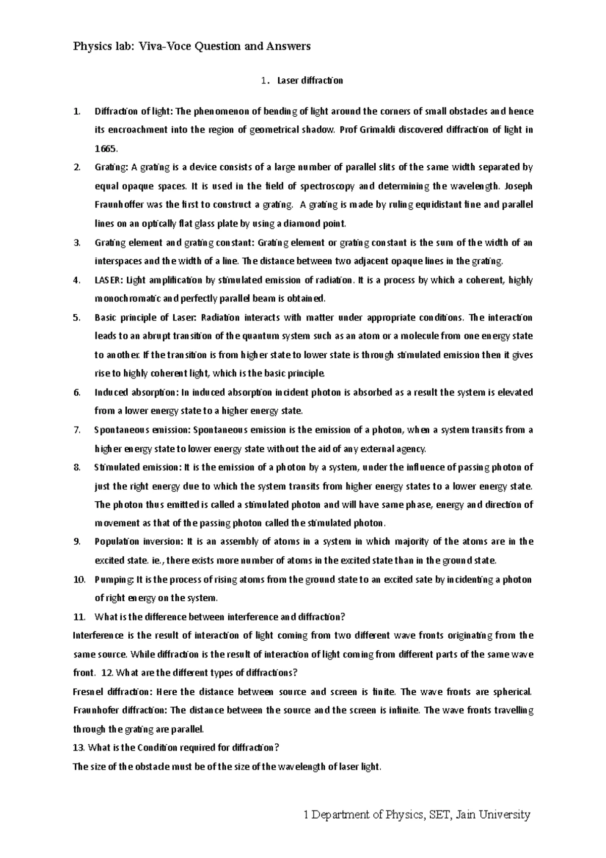 Physics Lab viva questions Planck’s constant - Physics lab: Viva-Voce ...