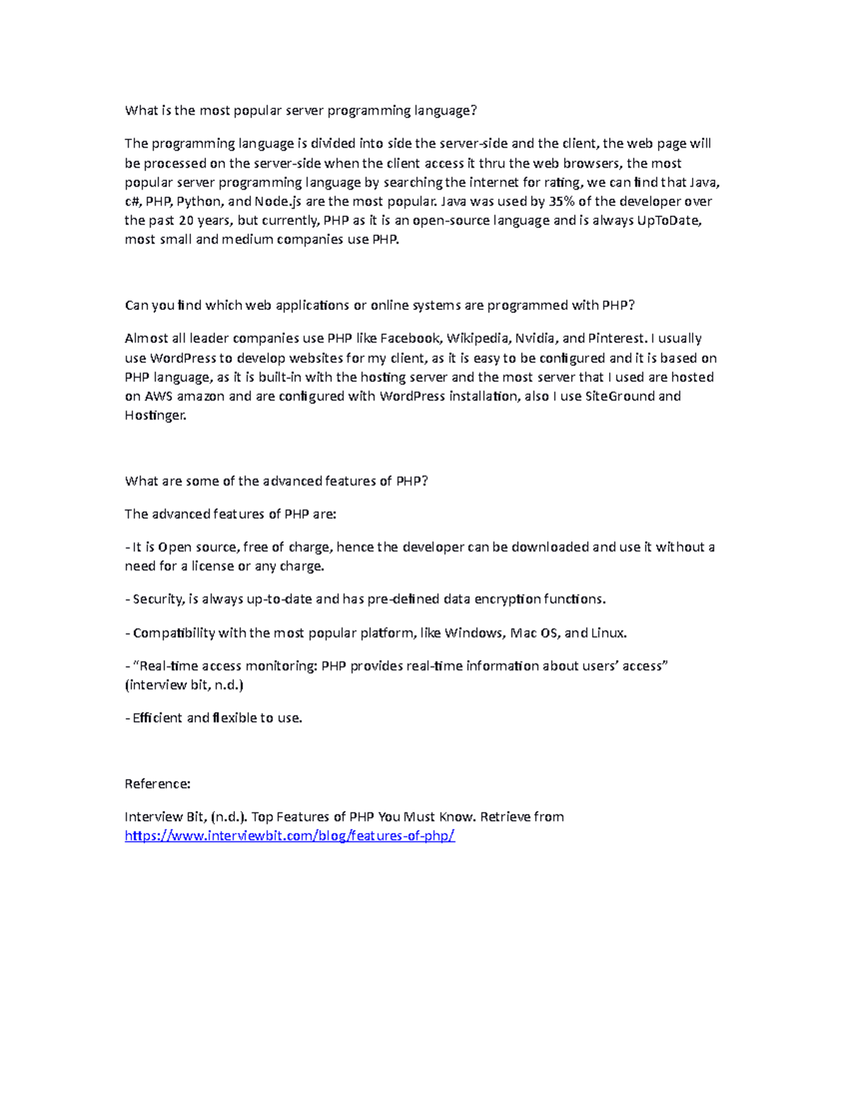 Discussion-4-1 - Discussion-4-1 solution - What is the most popular ...