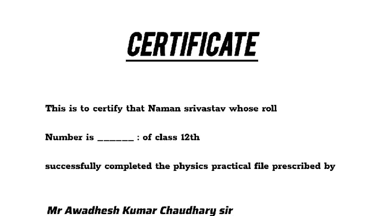 Physics Project on Compound Microscope - Class 12 - Studocu