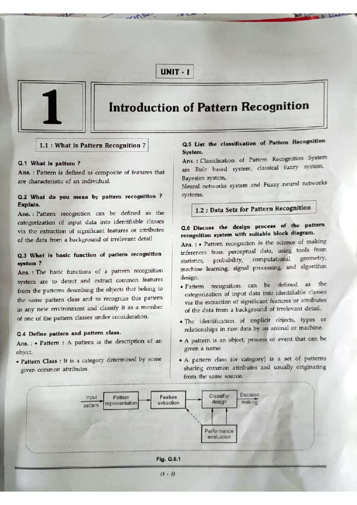 BE PR 1: Introduction to Pattern Recognition - Key Concepts & Methods ...