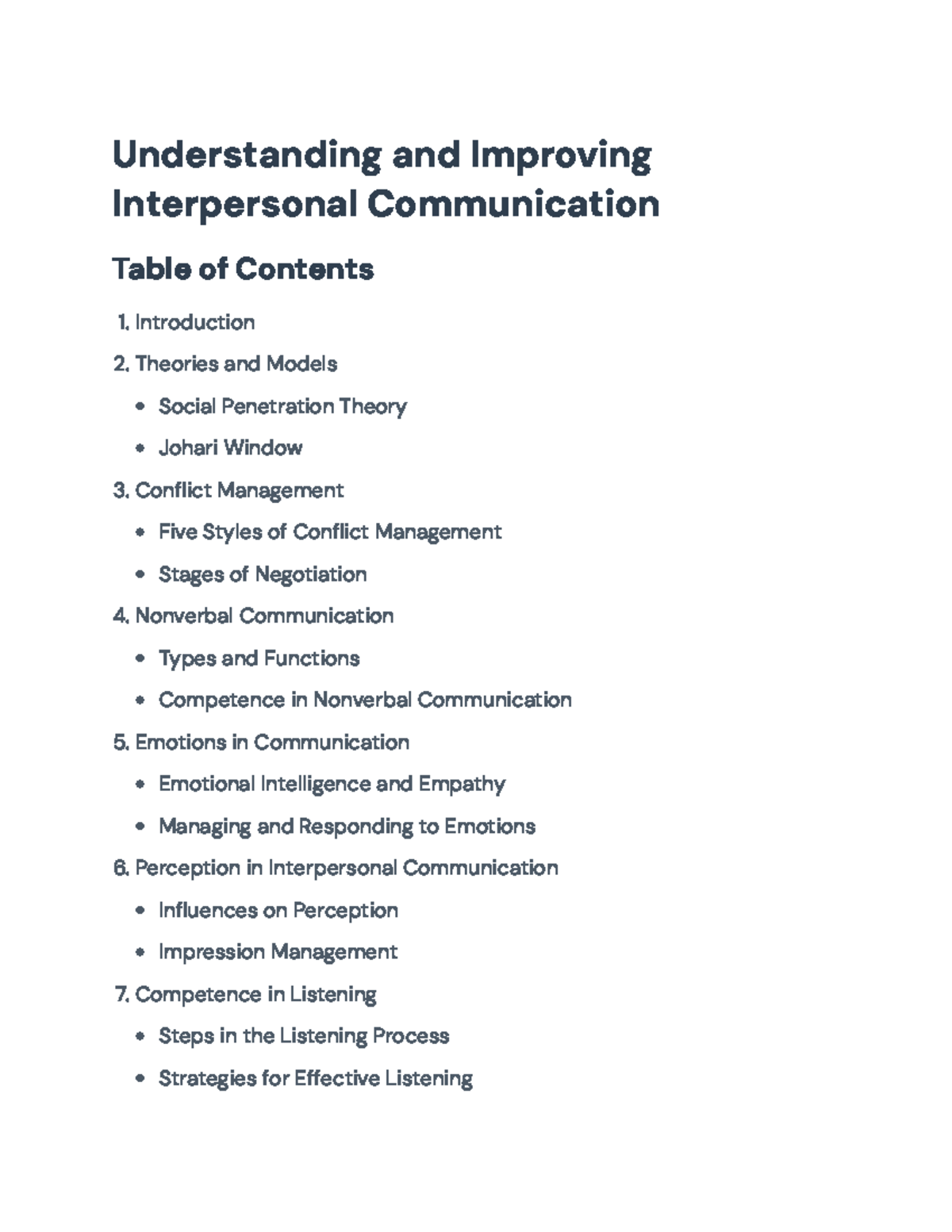 Interpersonal Communication: Theories, Skills, and Strategies Guide ...