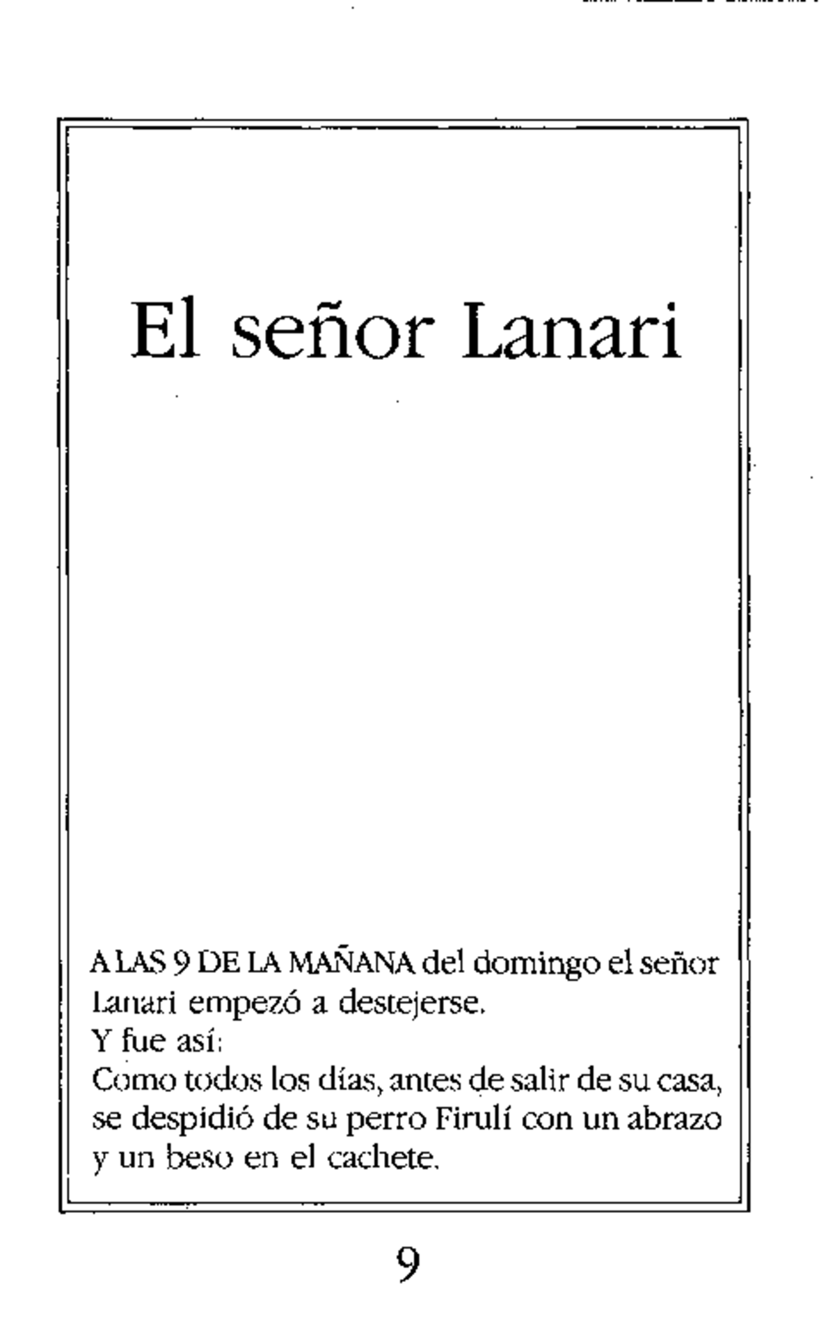 El señor Lanari: Cuento para Seguimiento de Autor - Studocu