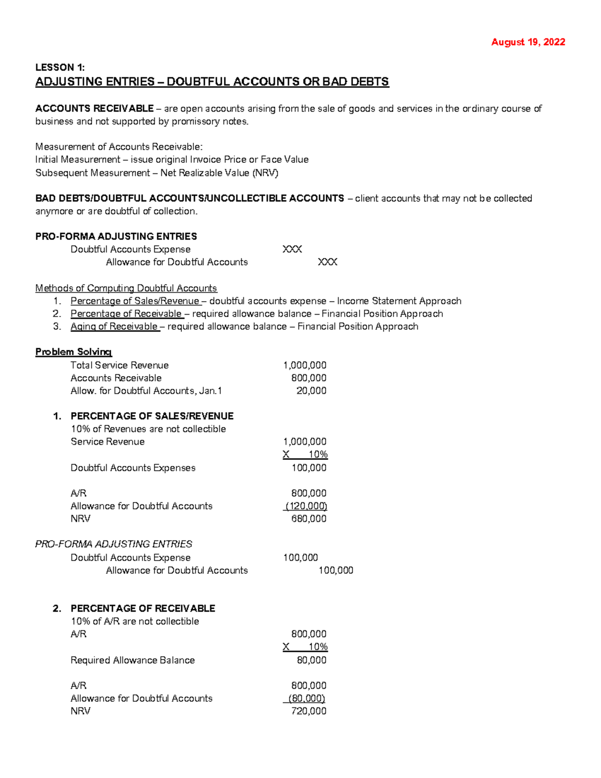 Fundamentals of Accounting 04: Adjusting Entries Overview - Studocu