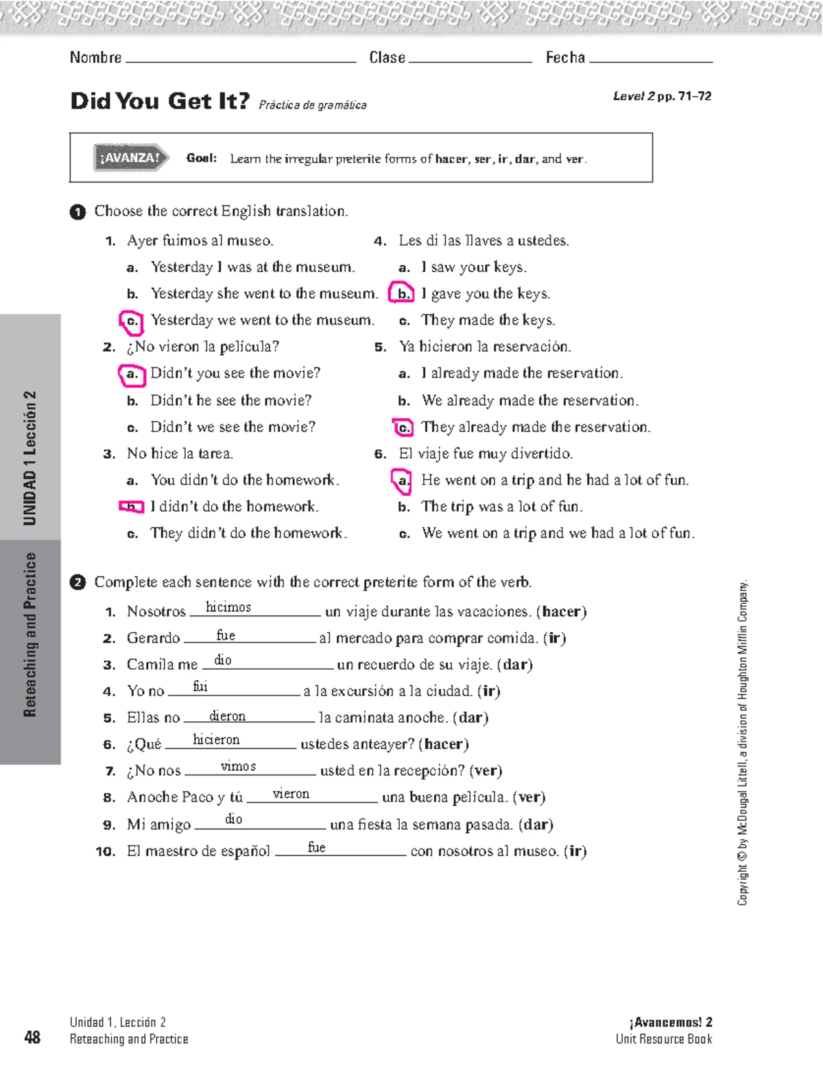 SLL1073F - Summary of Key Topics in Spanish Studies 2 Notes - Studocu