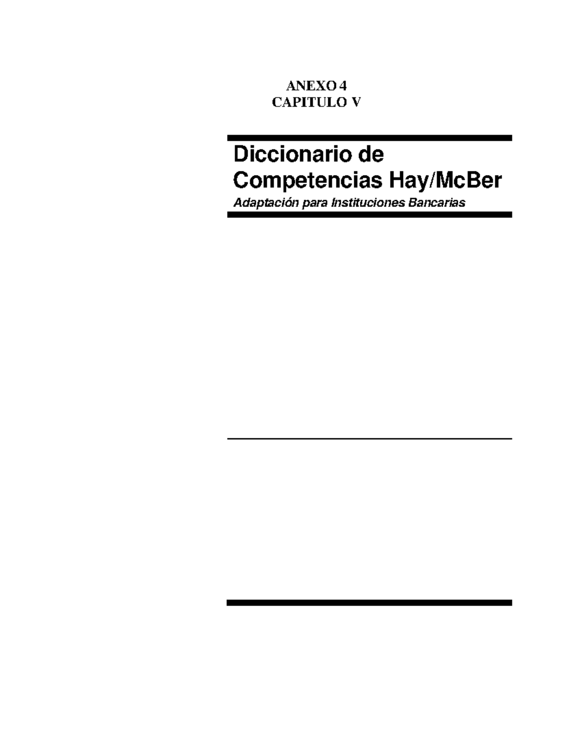 0. Diccionario de competencias Mc Ber - ANEXO 4 CAPITULO V Diccionario ...