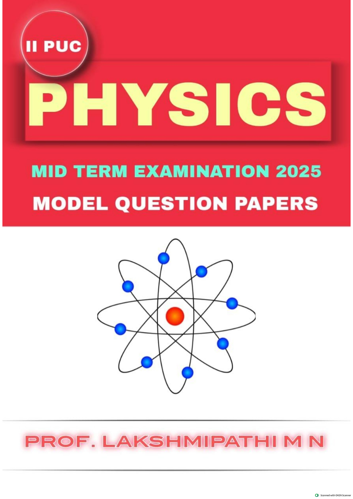 II PUC PHYSICS MID TERM EXAM 2025 MODEL QUESTION PAPERS - Studocu