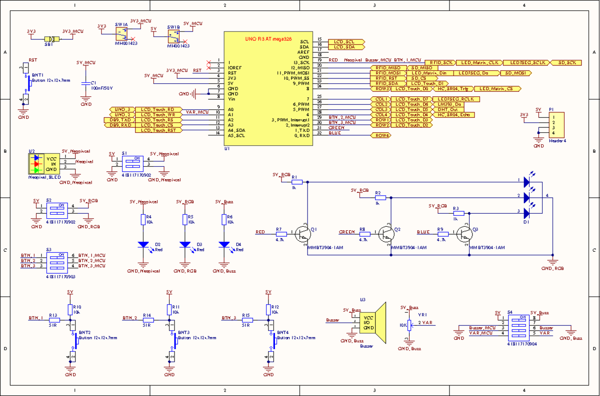 Arduino Kit-Schematic - D D C C B B A A 11 IOREF 2 RST 3 3V 4 5 5V 6 ...