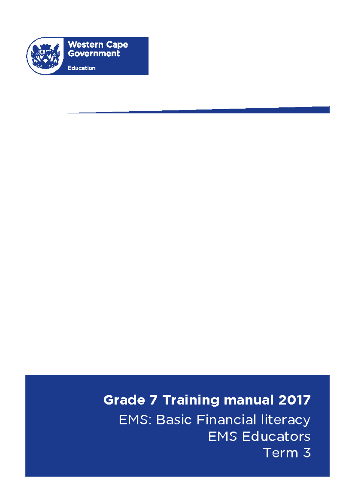 EMS TERM 2 - GRADE 7 FINANCIAL LITERACY NOTES AND RESOURCES - Studocu