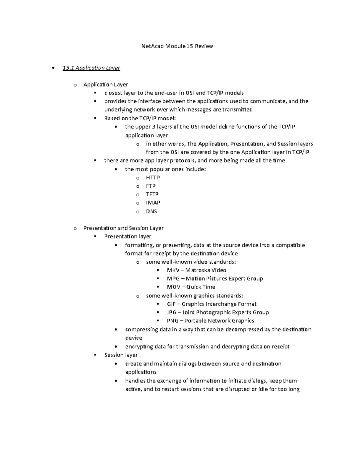 Net Acad Module 15 Review CCNA1v7 - NetAcad Module 15 Review 15 ...