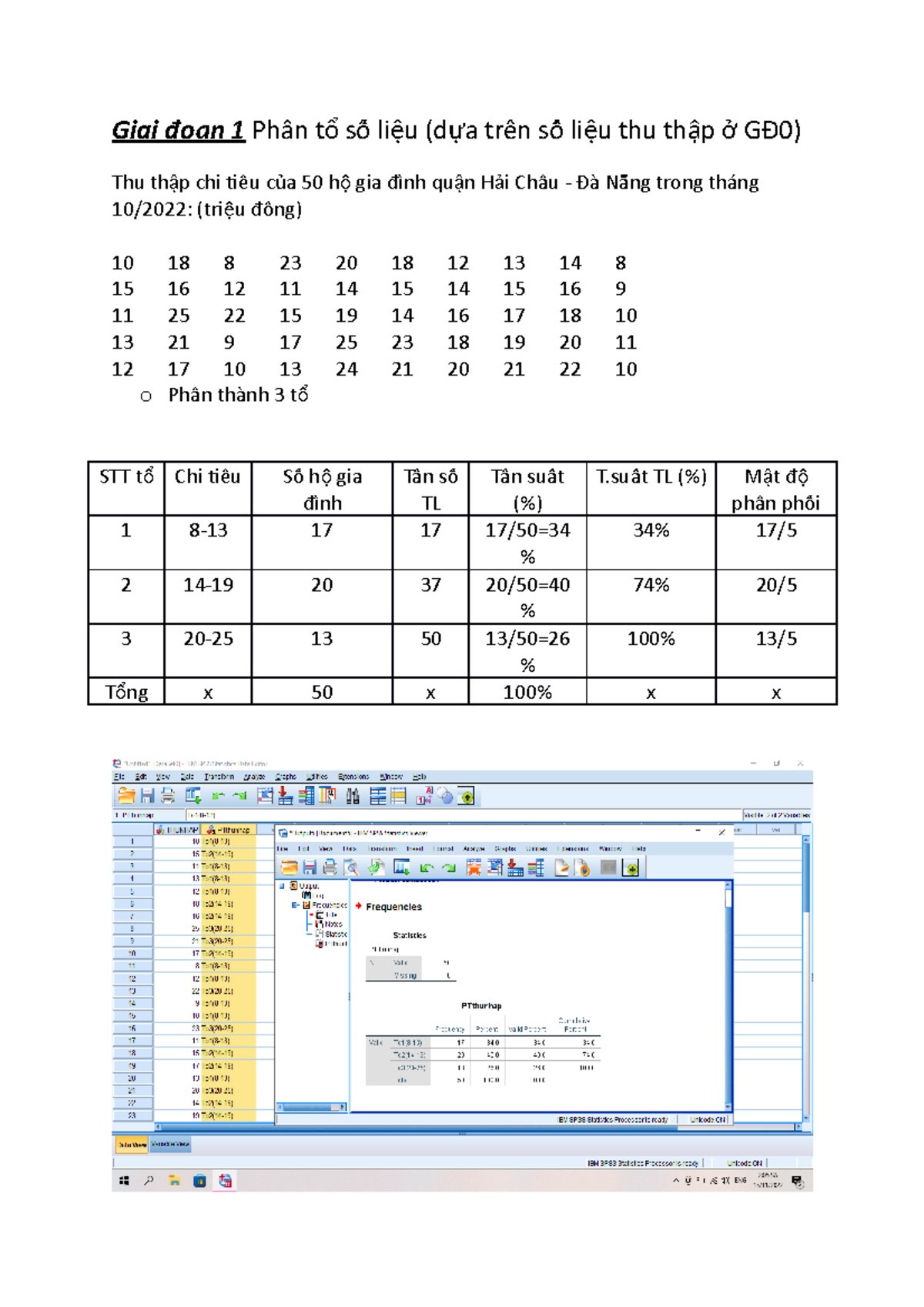 Spss Giai đoạn 1 - spss - Giai đo n 1ạ Phân t ổ sốố li u (dệ ựa trên ...