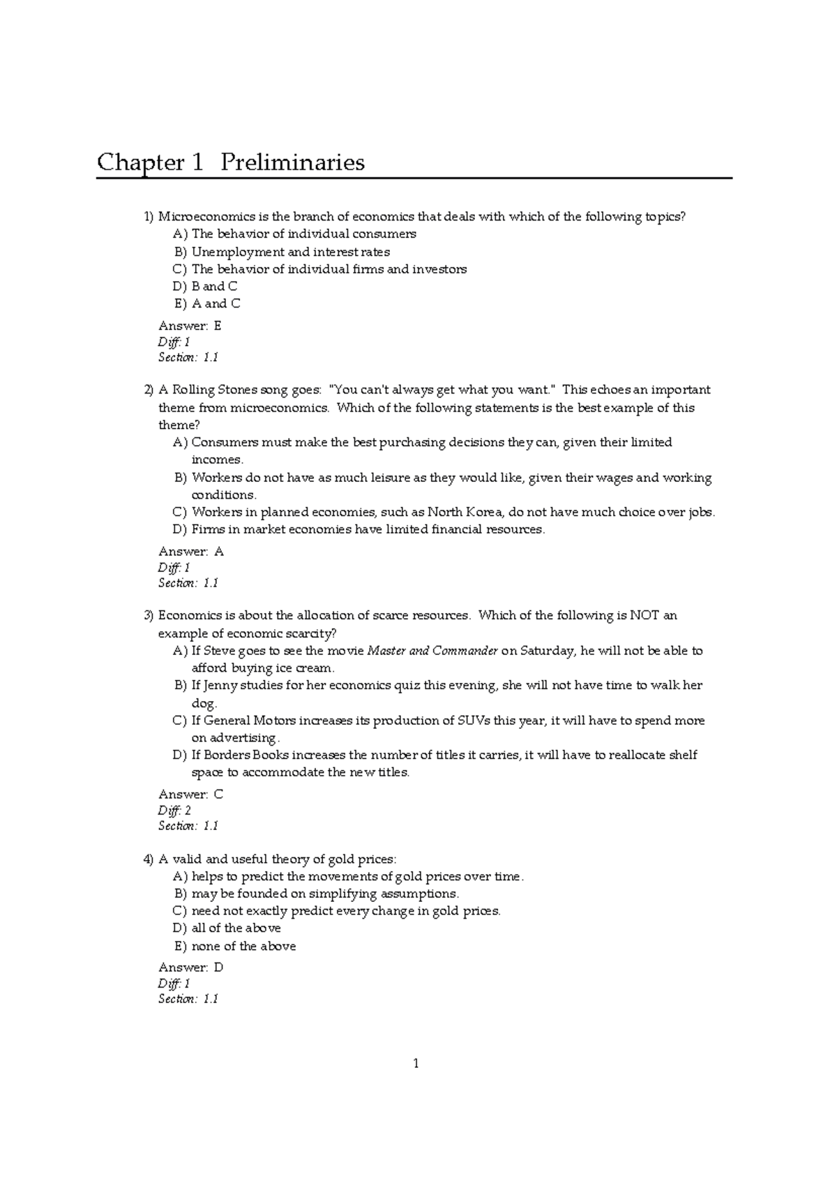 Econ 2000 and stuff - dsadad - Chapter 1 Preliminaries Microeconomics ...