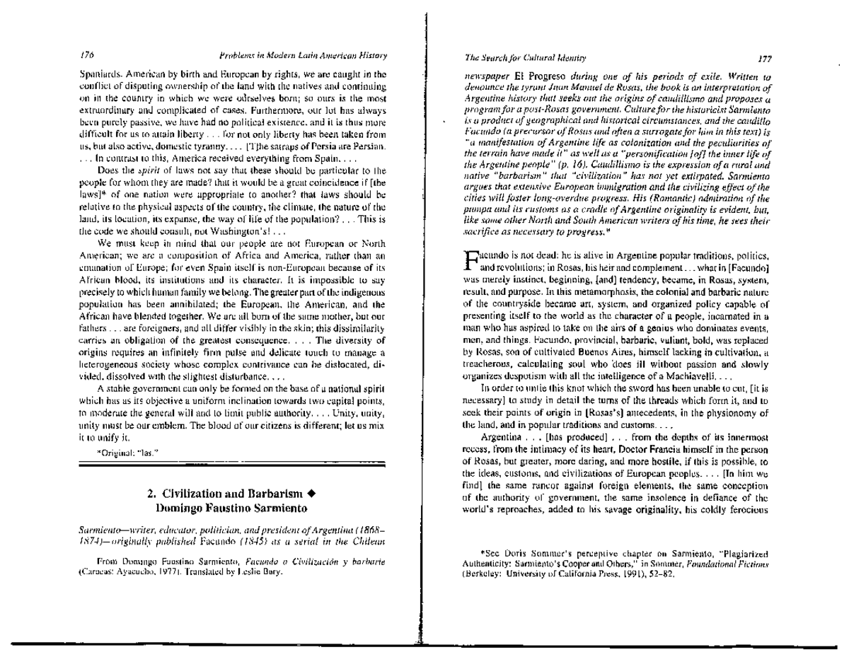 Final Exam Study Guide for Course XYZ-101: Modern Latin American ...