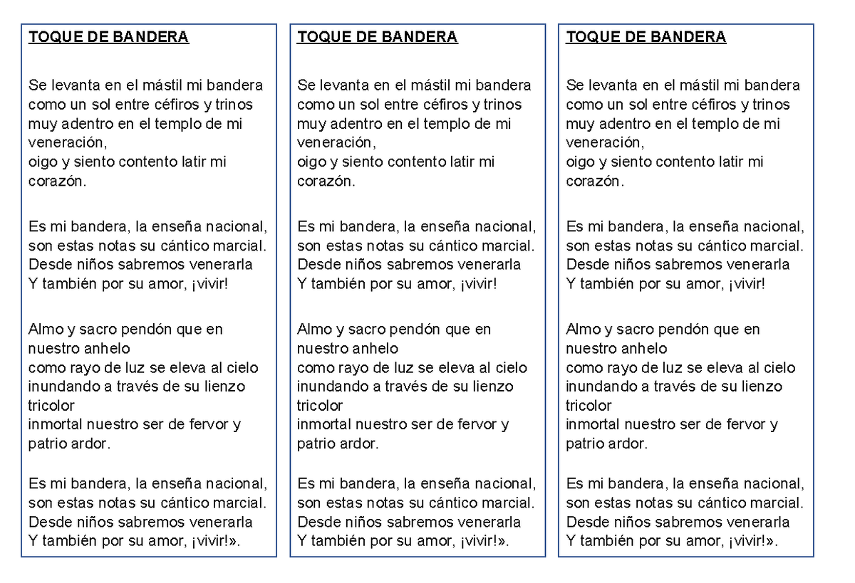 Toque A LA Bandera - TOQUE DE BANDERA Se levanta en el mástil mi ...