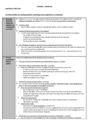 16.Passing off - Tort Fe1 Passing Off notes - Passing Off Introduction ...