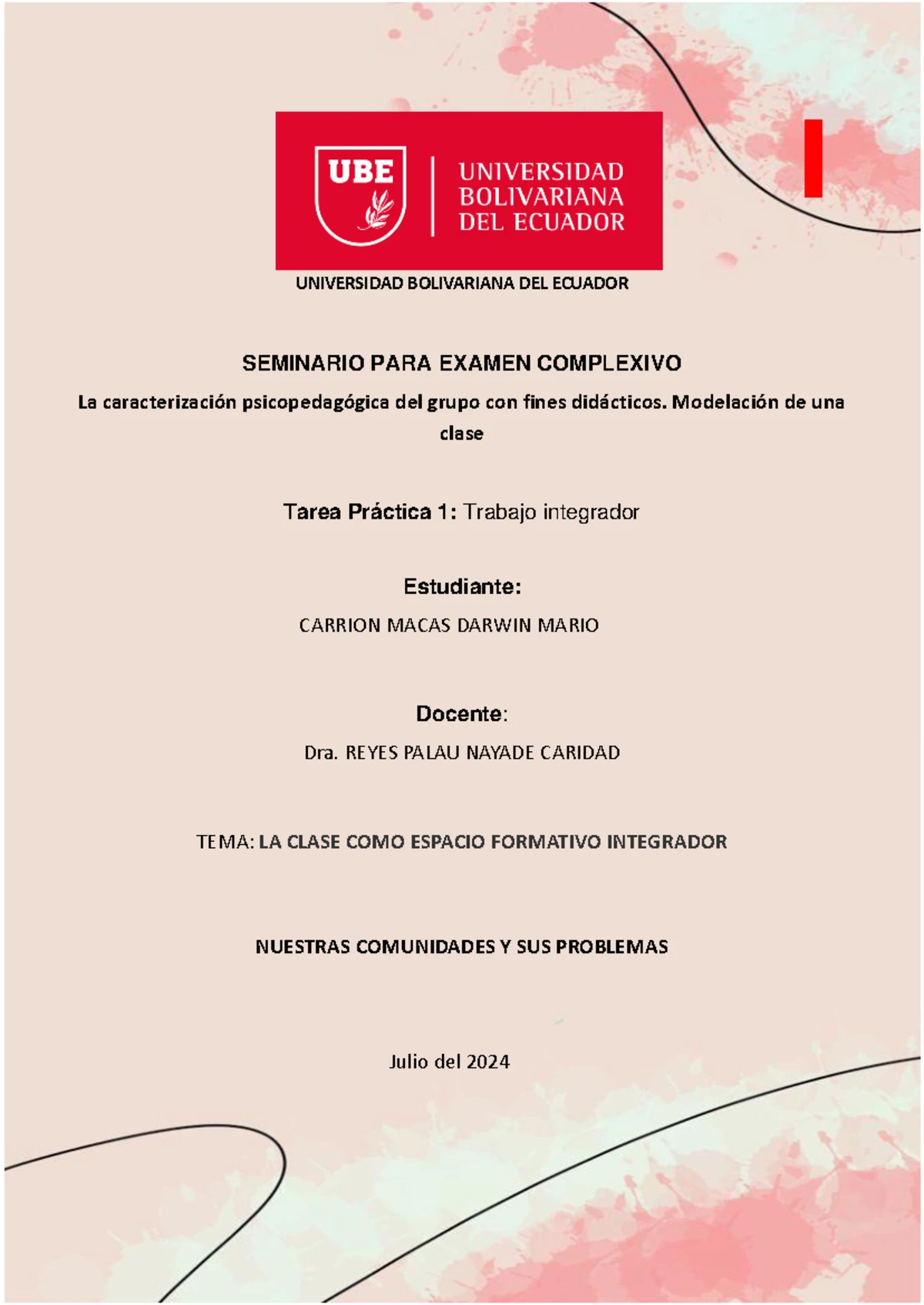 Planificación de Cívica y Atención Integral en Aula 2º BGU - Studocu