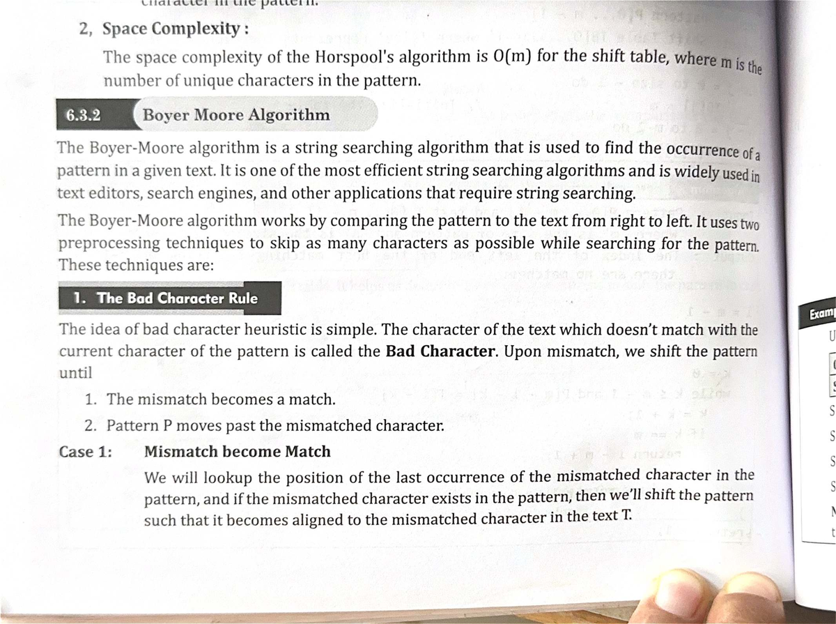 Horspool Matching Algorithm: Space Complexity & Efficiency Analysis ...